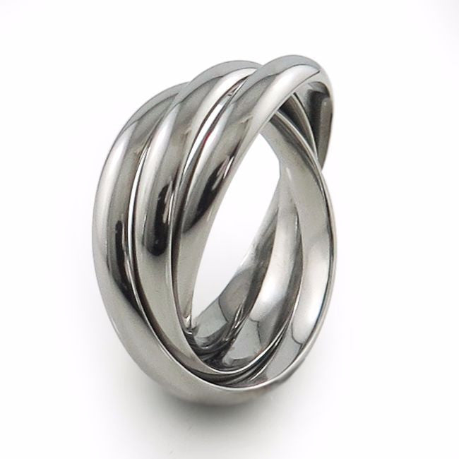 Trinary - 3 piece Titanium Fidget Ring | Titanium Rings