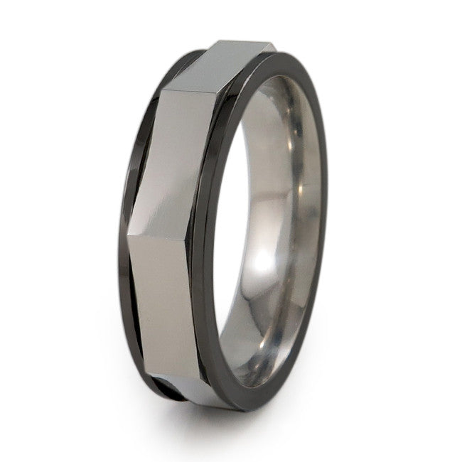 Mechanical Titanium Fidget ring- Black Titanium Fidget ring | Titanium ...