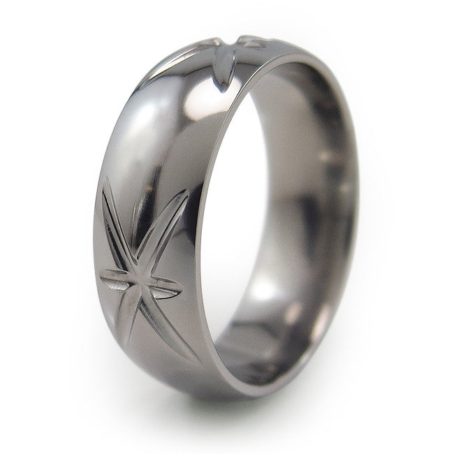 Starburst Titanium Ring | Titanium Rings