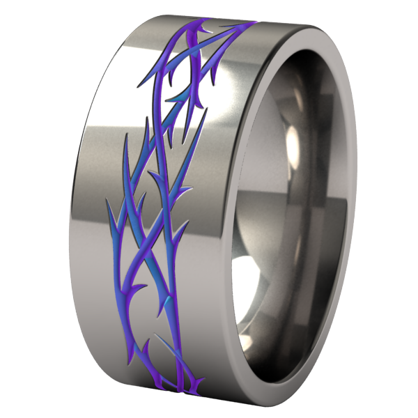 Thorns Colored | Titanium Rings